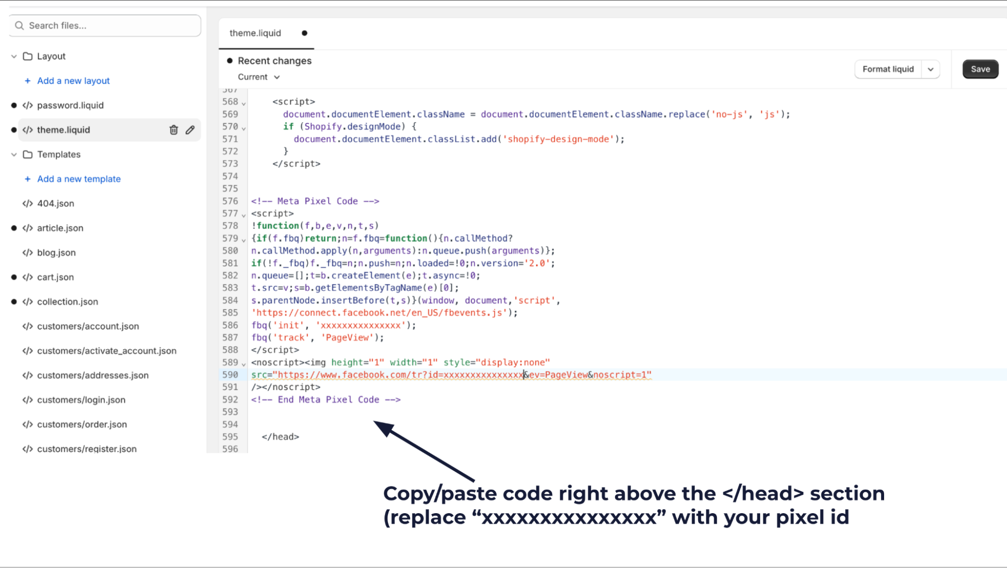How to manually implement Facebook purchase event on Shopify